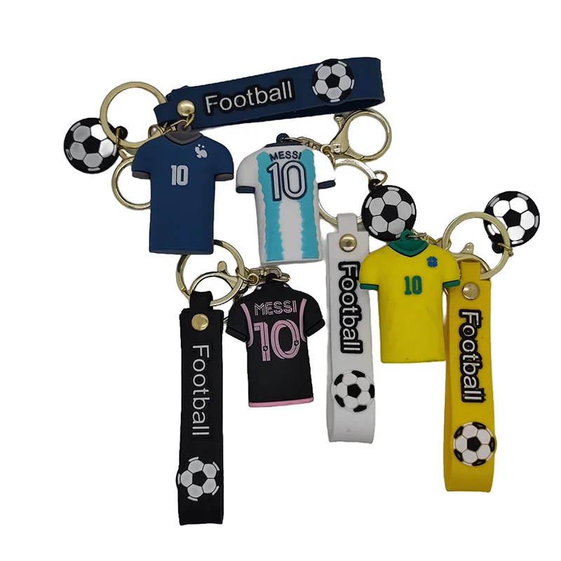 Six-Messi-Football-Star-Jerseys-Keychain-Decora-o-Pingente-Car-Key ...
