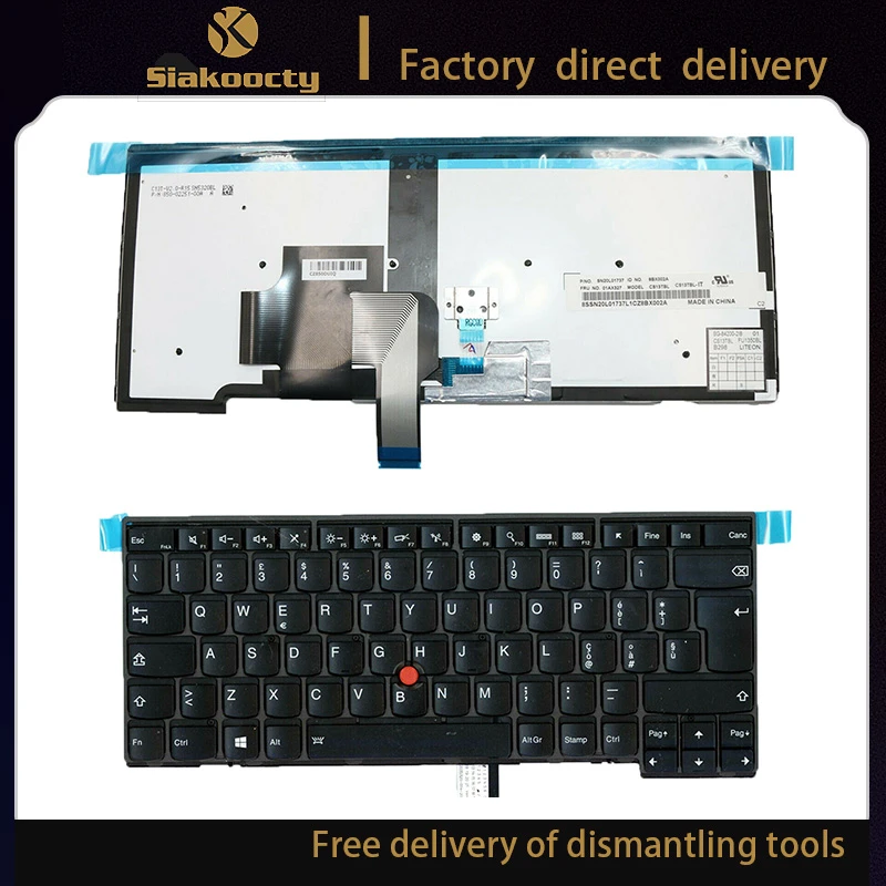 Italian It Keyboard For Thinkpad T440 T440p T440s T431s T450 T450s T460 ...