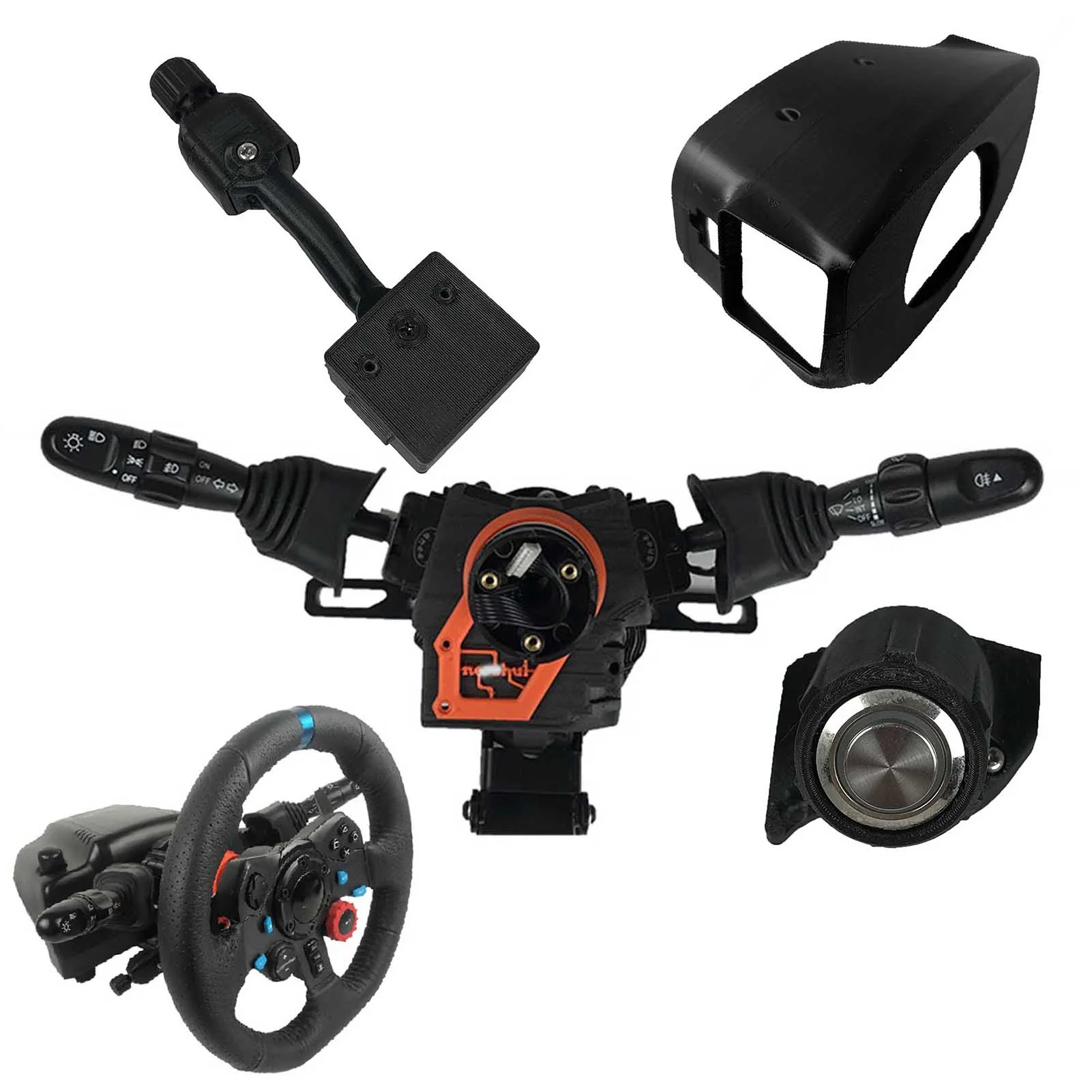 Simulator Games Steering Wheel Turn Signal Wiper Retrofit Kit for ...