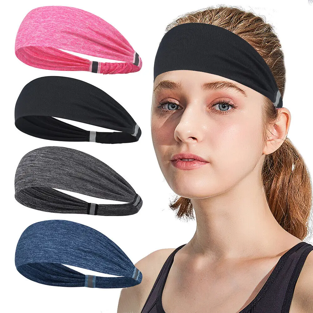 Sports Headbands Moisture Wicking Workout Headband Sweatband Headbands ...