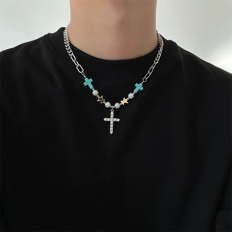 Fashion-Hip-Hop-Cross-Pendant-Necklace-for-Men-and-Women-Hip-Hop ...