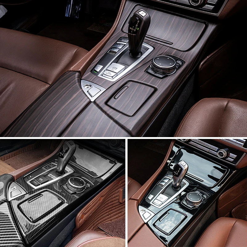 For BMW 5 Series F10 F11 520i carbon fiber central armrest box cover ...