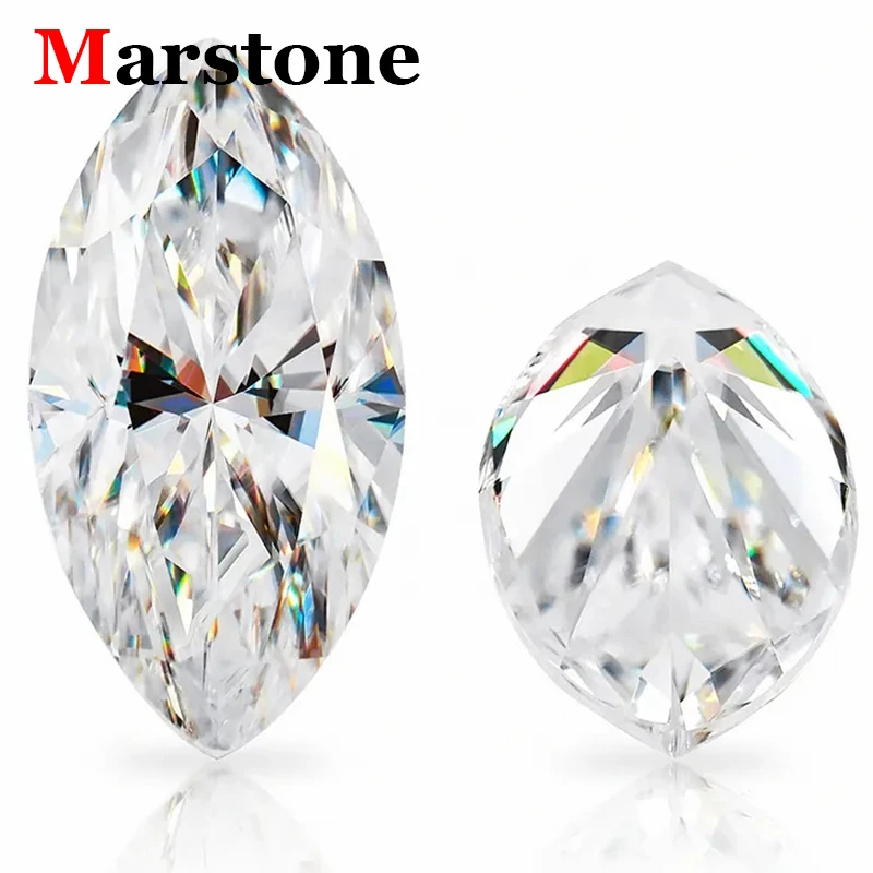 New-EU-Quality-10ct-Marquise-Big-Moissanite-Loose-Stone-D-Color-VVS1 ...