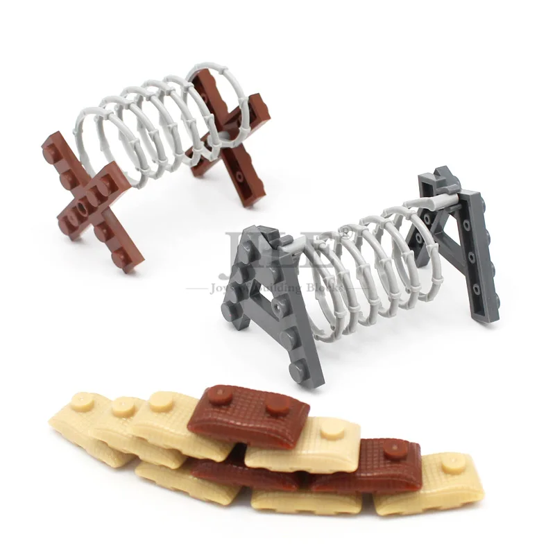 MOC Military Base Barbed Wire Barricade Roadblock DIY Enlighten ...