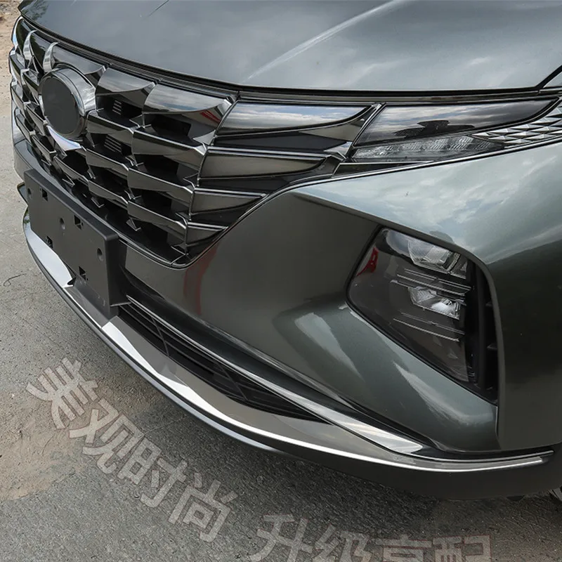 Car Front Bottom Bumper Trim Strip Cover Chrome Garnish Exterior ...
