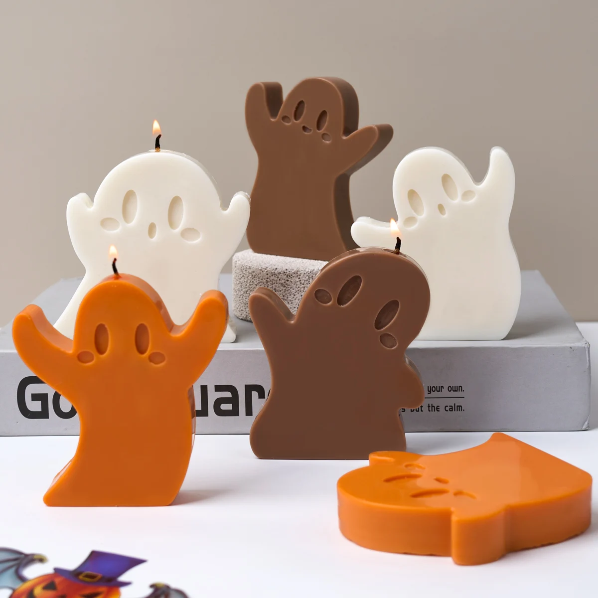 Halloween-Series-Silicone-Candle-Mold-DIY-Cute-Ghost-Craft-Making-Soap ...