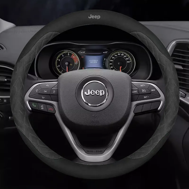 Cubierta-de-volante-de-coche-para-Jeep-Grand-Cherokee-XJ-SRT-Renegade ...