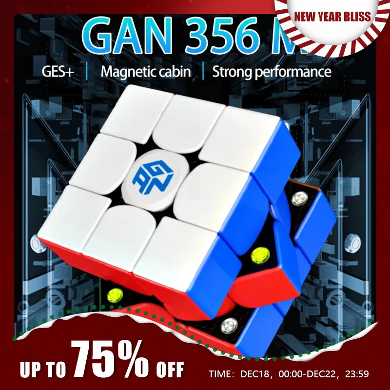 GAN-356-M-3x3x3-manyetik-sihirli-h-z-k-p-Stickerless-Gan-356-M ...
