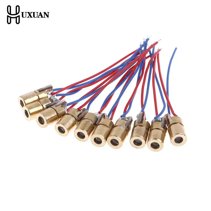 Laser-Diode-10-st-cke-650nm-6mm-3VDC-5-Millionen-Watt-Einstellbare ...