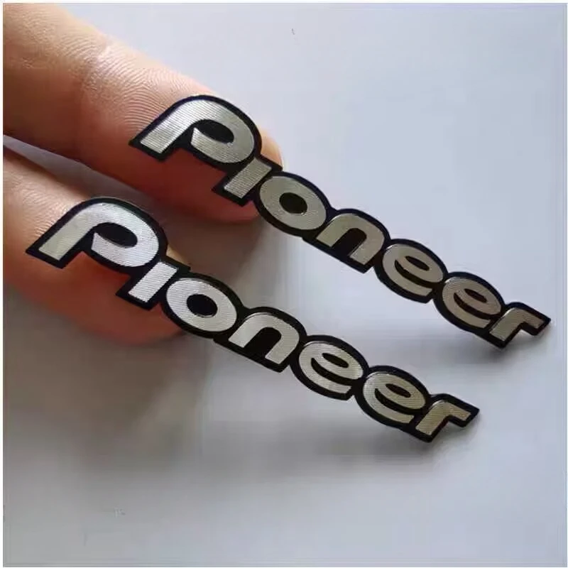 4pcs 20pcs 50pcs For Pioneer Speaker Audio Speaker 3D Aluminum Badge ...