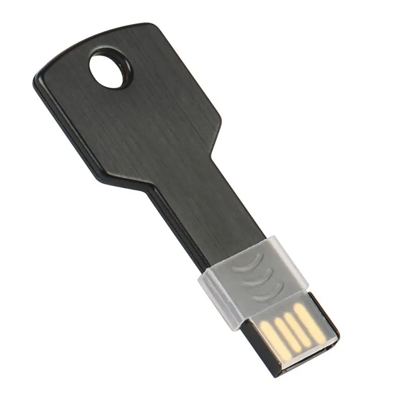 Metal-Key-Shape-USB-Flash-Drive-64GB-Black-Pen-Drives-Silver-Stick-Real ...