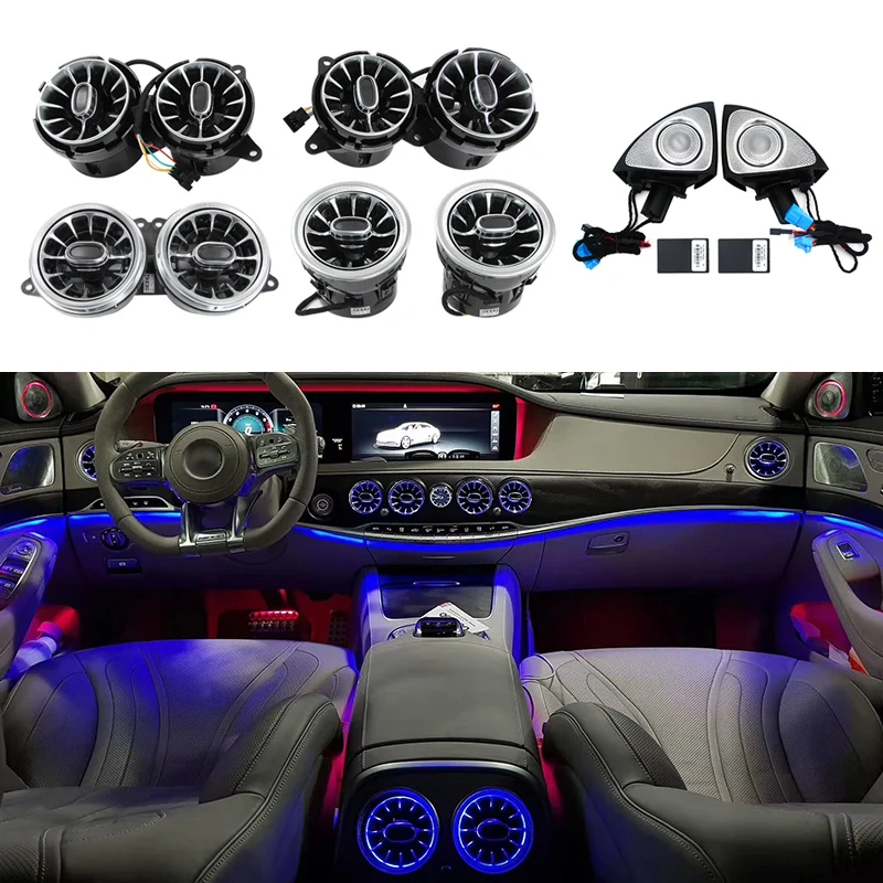 Neon-Light-Turbo-Shape-air-Conditioning-Vent-Modificatio-7-64-Color ...