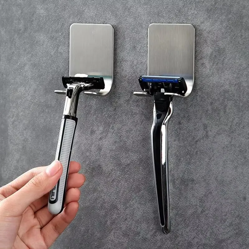 4pcs 304 Stainless Steel Razor Holder Wall Mounted Men's Shaving Shaver ...