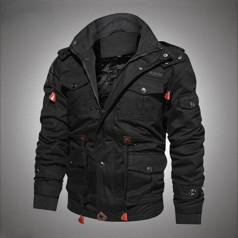 Winter-Army-Green-Fleece-Jackets-Men-Thick-Warm-Work-Hunting-Jacket ...