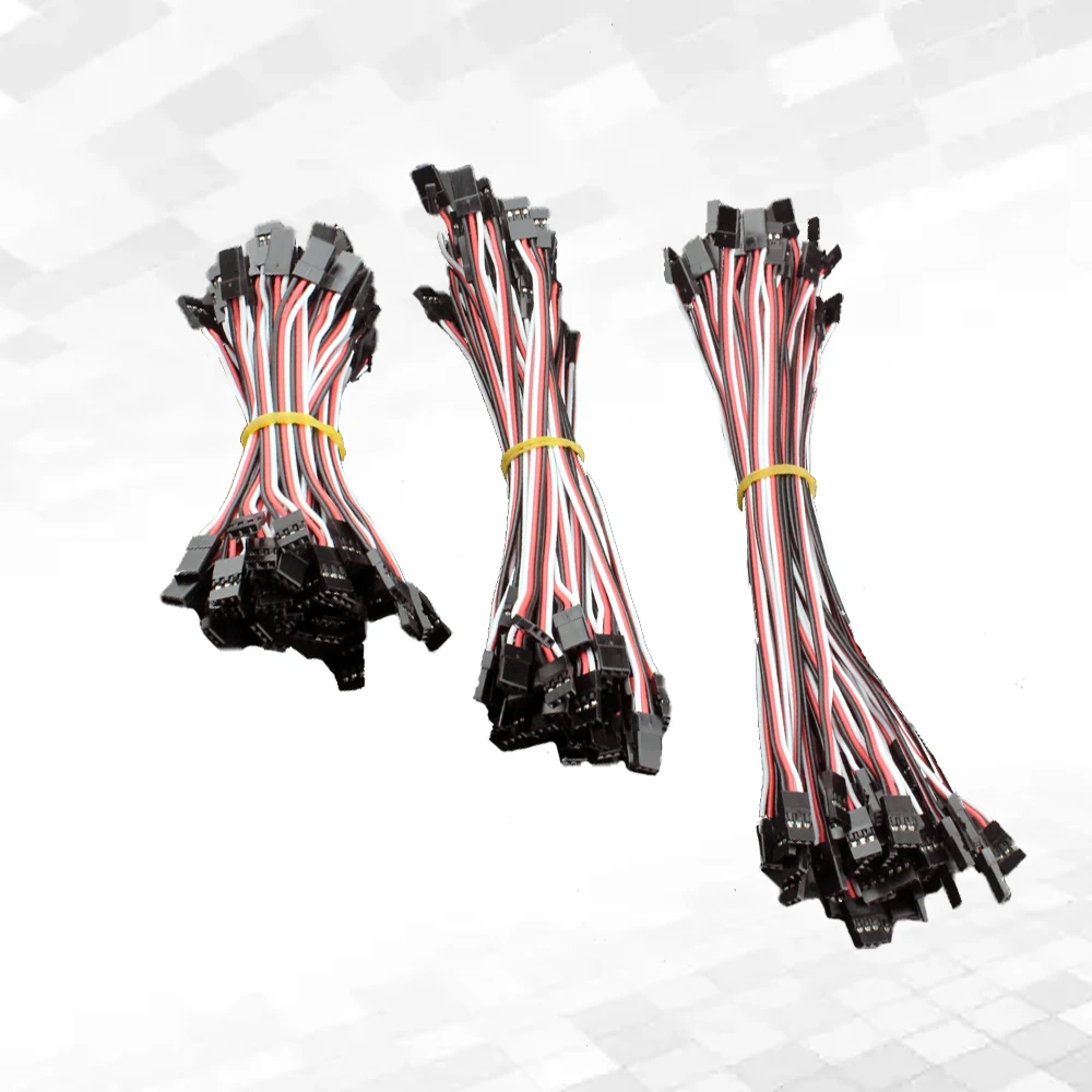 10Pcs 10cm 15cm 30cm Male To Male JR Plug Servo Extension Lead Wire ...