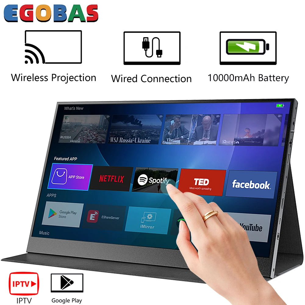 EGOBAS-15-6inch-4K-Android-Smart-Portable-Monitor-w-10000mAh-Battery ...