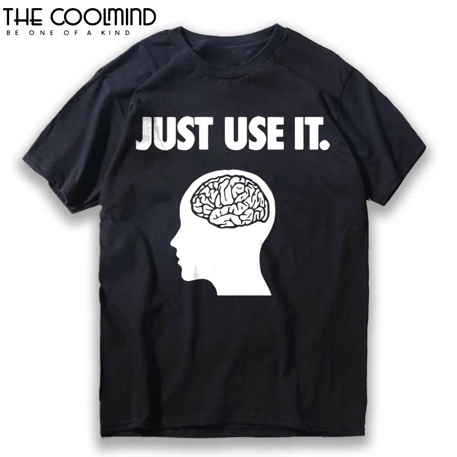 COOLMIND-100-Cotton-Short-Sleeve-Men-T-Shirt-Casual-Just-Use-It-Funny-o ...