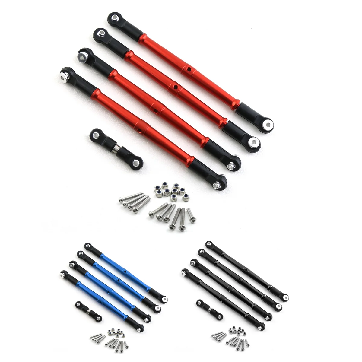 5pcs-Metal-Front-and-Rear-Link-Rod-Tie-Rod-Pull-Rod-Servo-Rod-for-Arrma ...