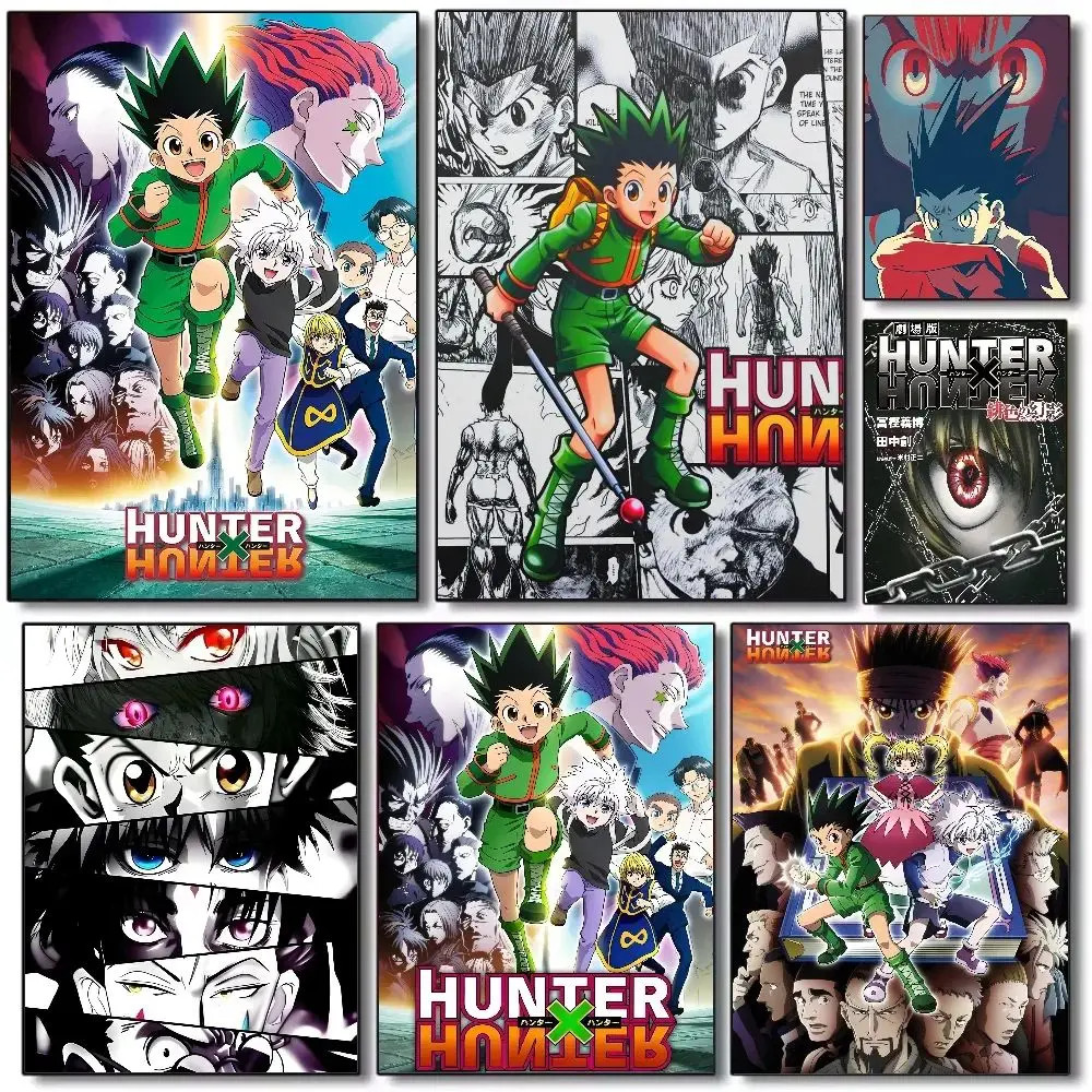 Anime h-hunter x hunter cartaz estético pintura em tela cartazes e ...