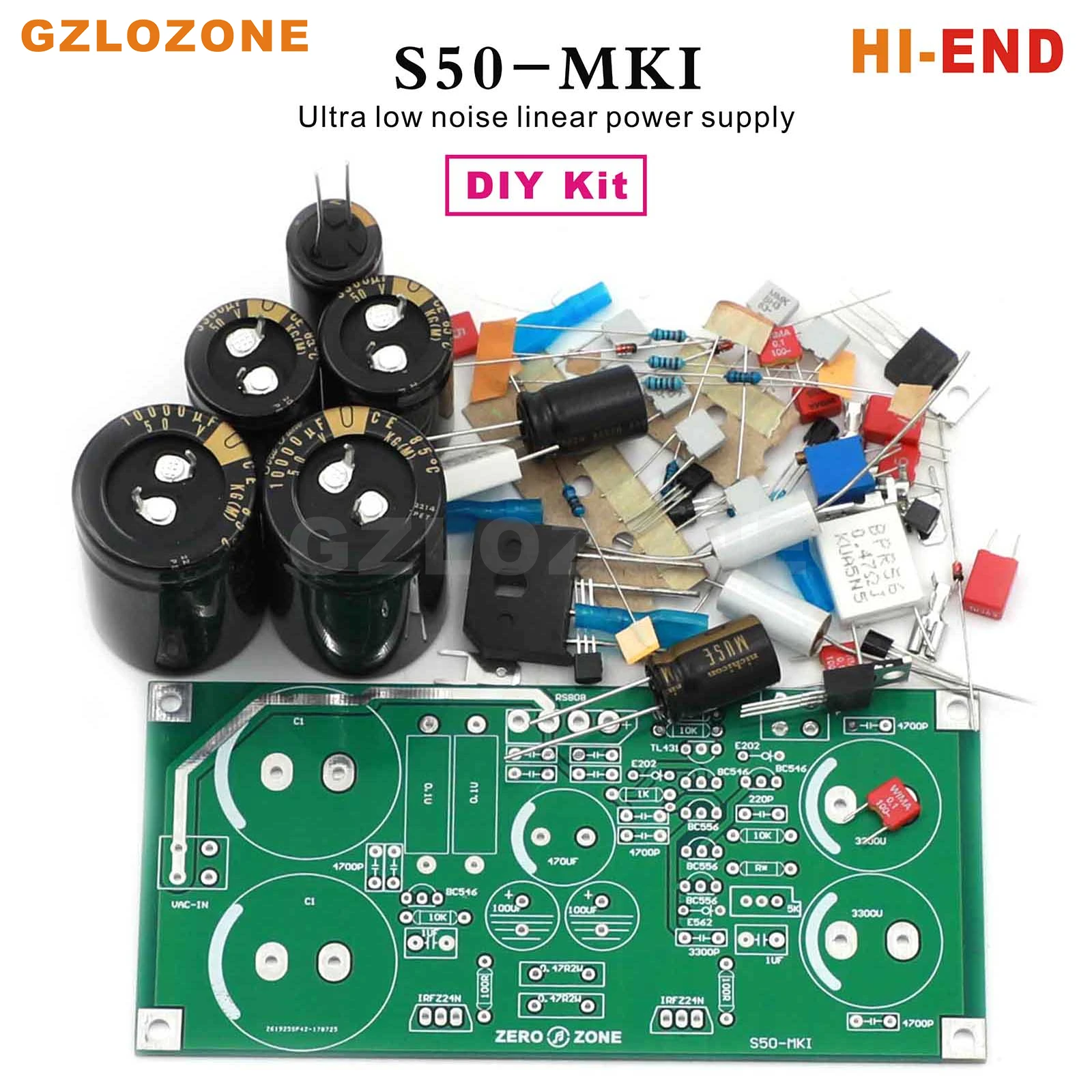 S50-MKI Fully Discrete HI-END Linear Power Supply DIY Kit/Finished ...