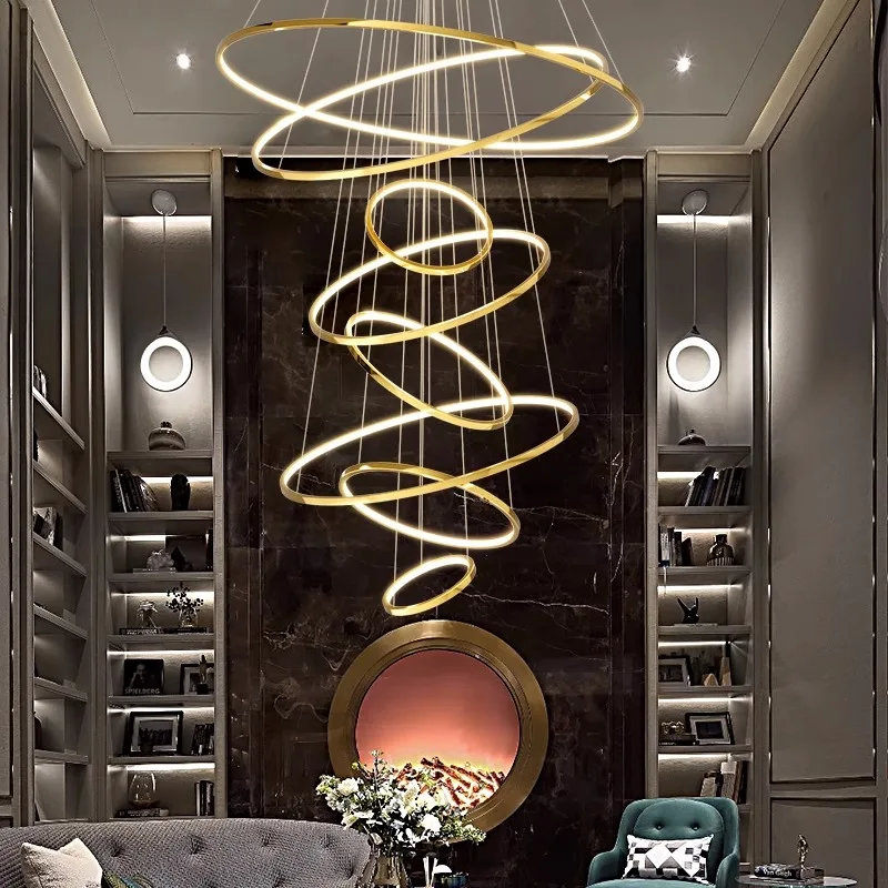 Modern-home-decor-led-lights-pendant-light-lamps-forstaircase ...