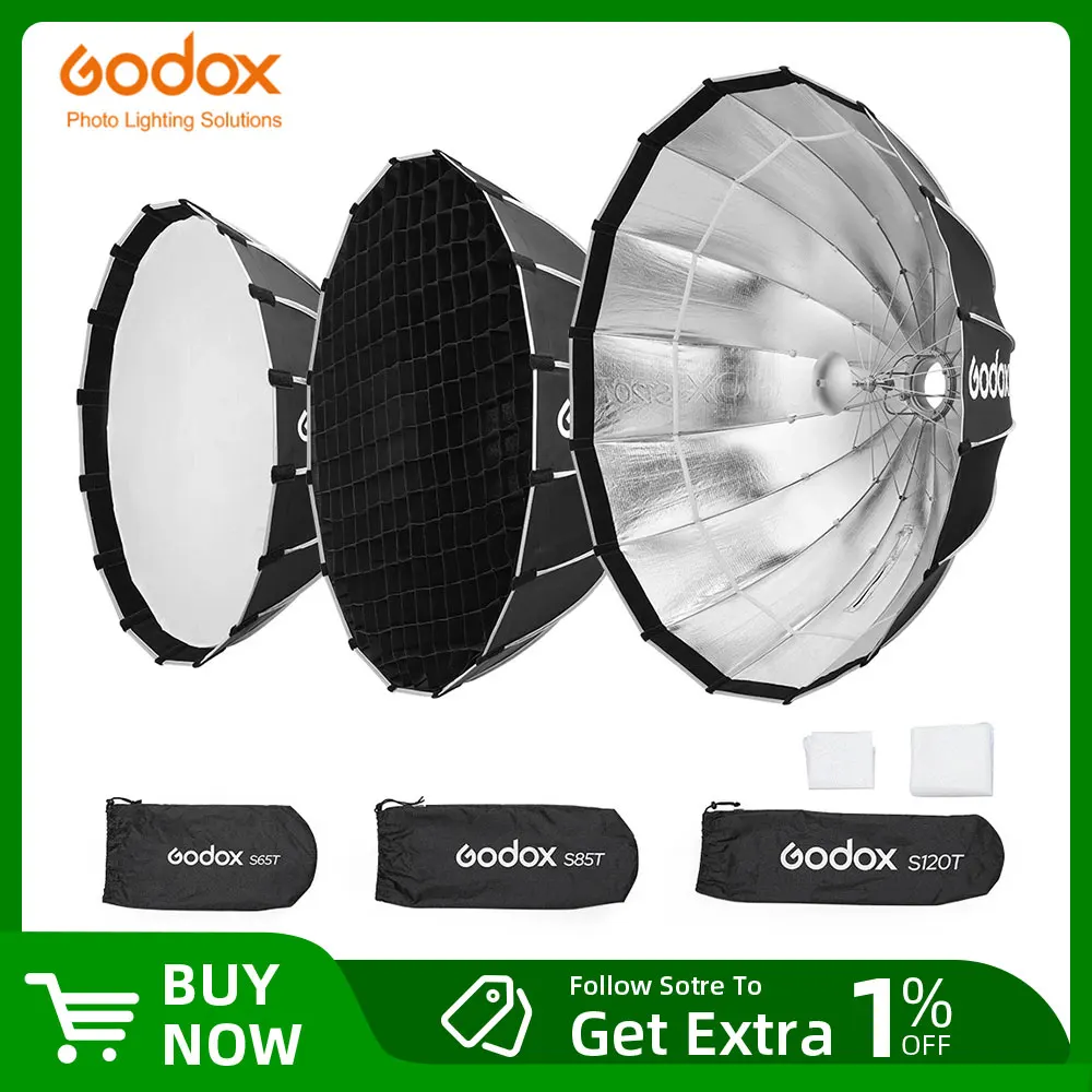 GODOX-Estilo-Umbrella-Instala-o-R-pida-Est-dio-Prateado-Wide-Angle ...