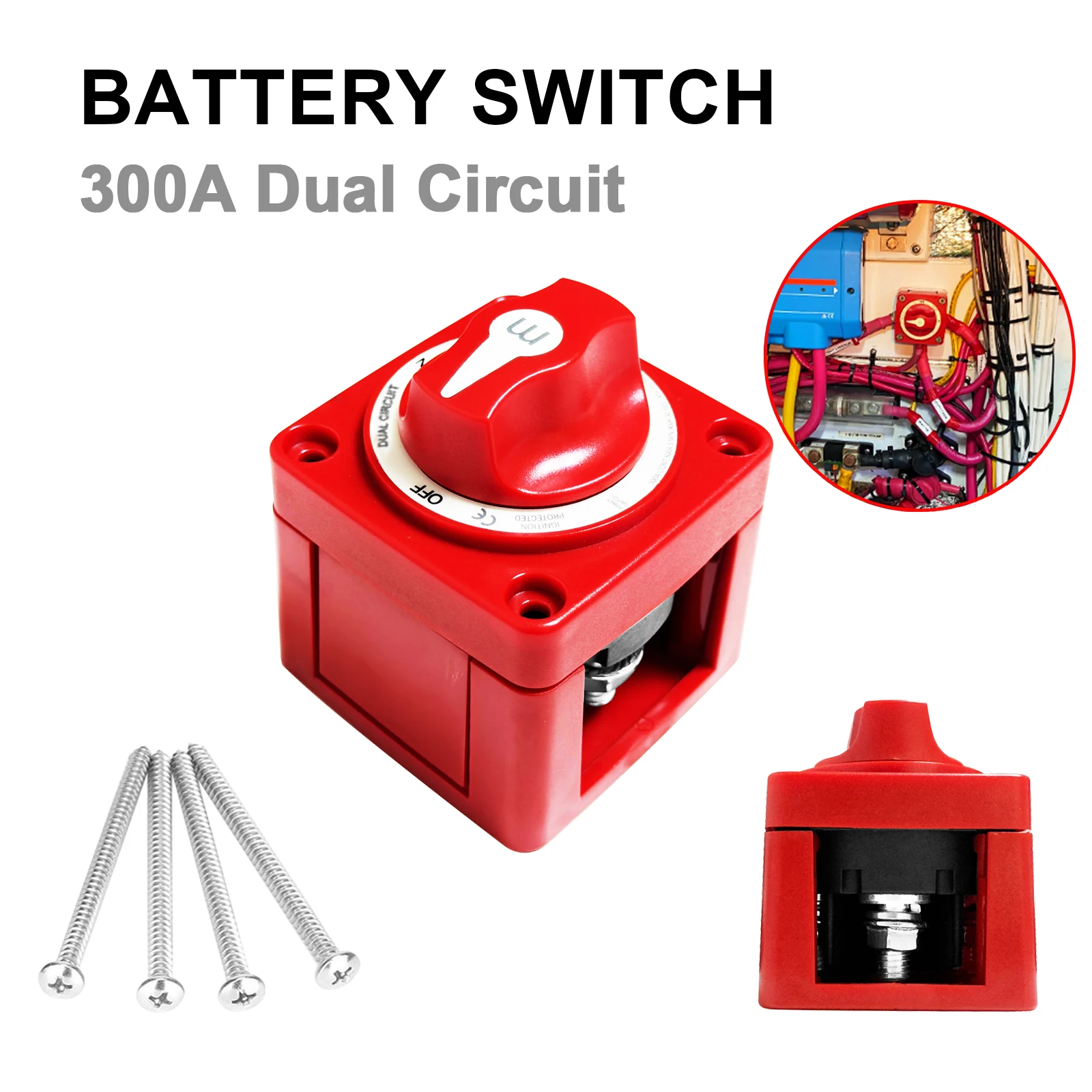 Dual-Circuit-Battery-Disconnect-Switch-with-Knob-32V-300A-DC-Marine ...