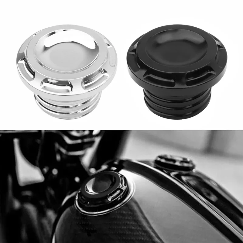 Motorcycle-Fuel-Gas-Tank-Oil-Cap-Vented-Right-hand-Thread-Decorative ...