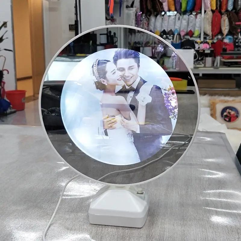 Free Shipping 1Pc Sublimation Blanks Magic Makeup Mirror Photo Frames ...