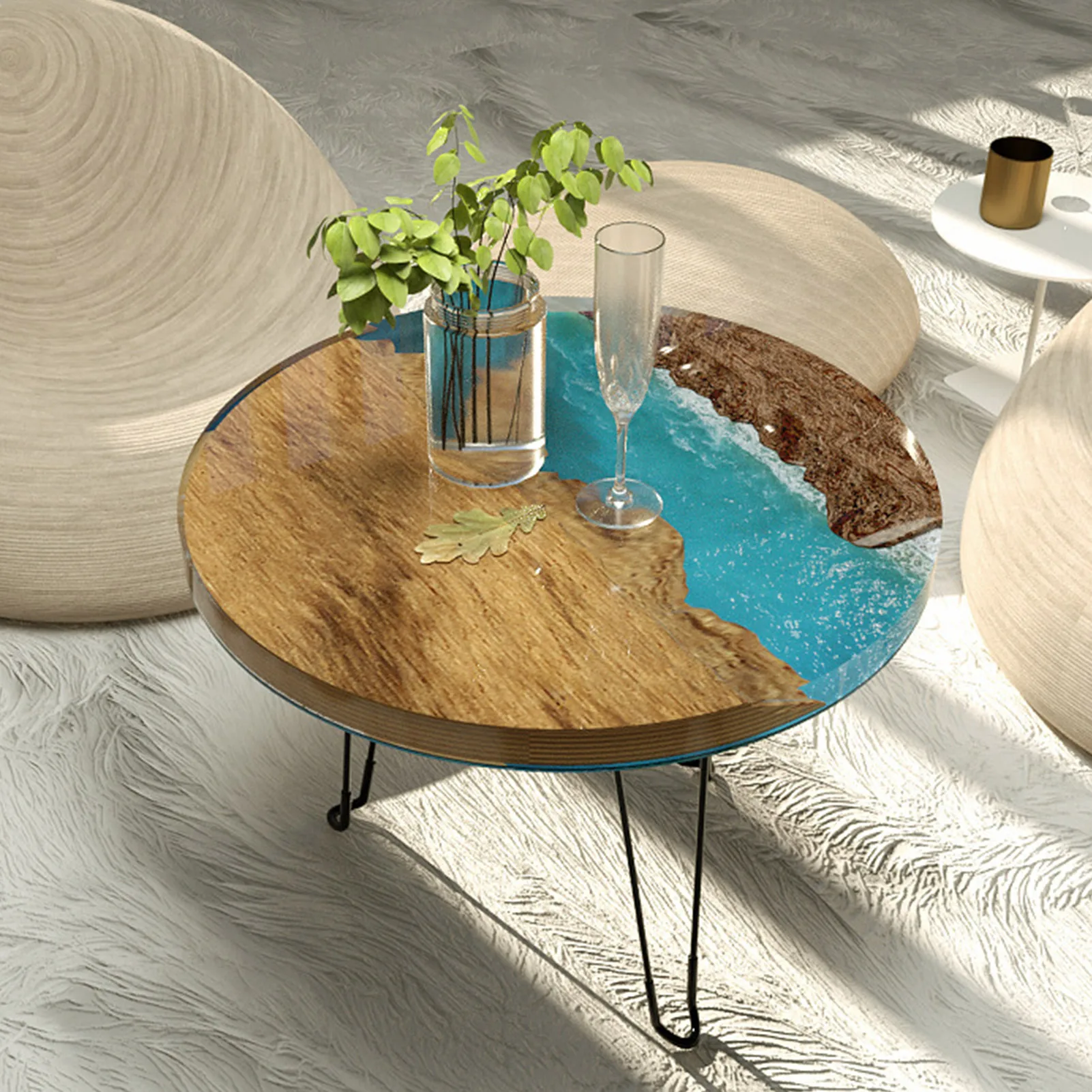 Large-Round-Ornament-River-Table-Making-Silicone-Mold-DIY-Crystal-Epoxy ...