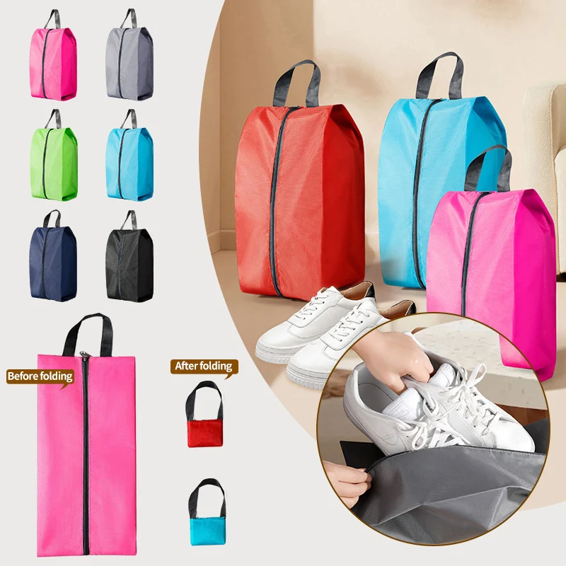 Closure-Waterproof-Shoe-Bag-Dustproof-Oxford-Cloth-Shoes-Bags-Travel ...