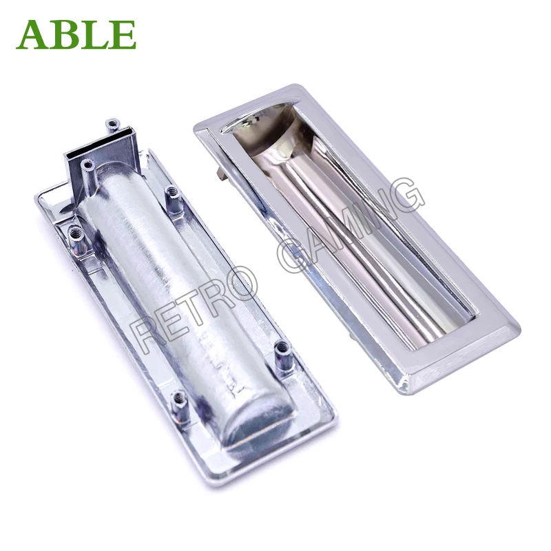 1PC 12.5cm*5.2cm Coin Entry Rectangular Zinc Alloy Chrome Plated Tokens ...