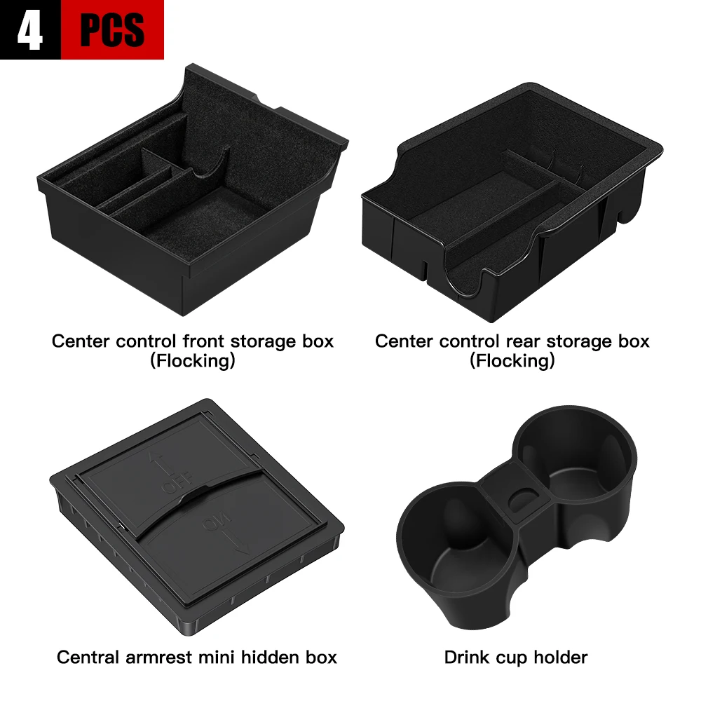 YZ For Tesla Model 3 2022 Model Y 2023 Storage Box Center Armrest