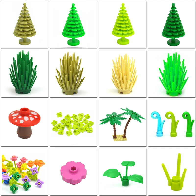 MOC-Plant-Tree-Pine-shrub-Christmas-tree-Bricks-3471-2435-6064-City ...