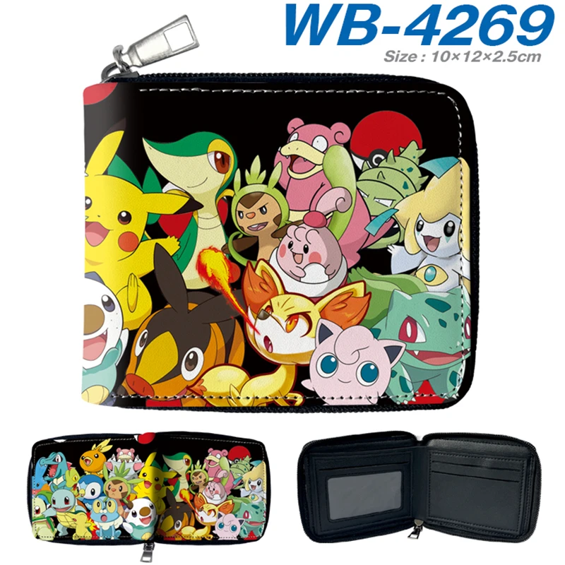 Miniso Pokemon Pikachu Gengar Kabigon Cartoon Wallet with Coin Pocket ...