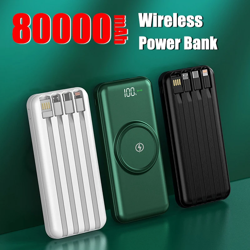 Wireless-Power-Bank-80000mAh-Portable-Charger-Fast-Charging-Digital ...