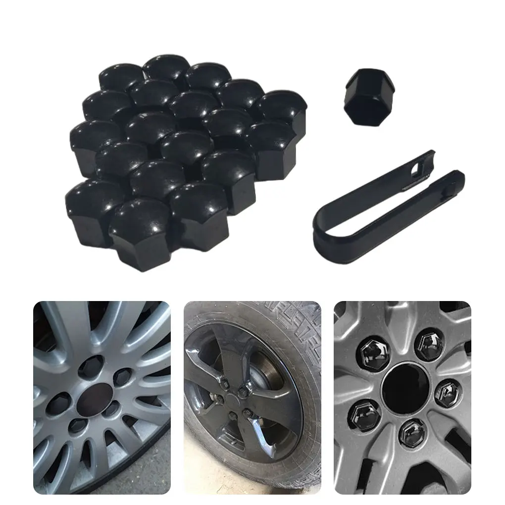 22/21/19mm 20PCS Car Wheel Nut Caps Protection Covers Caps Anti-Rust ...