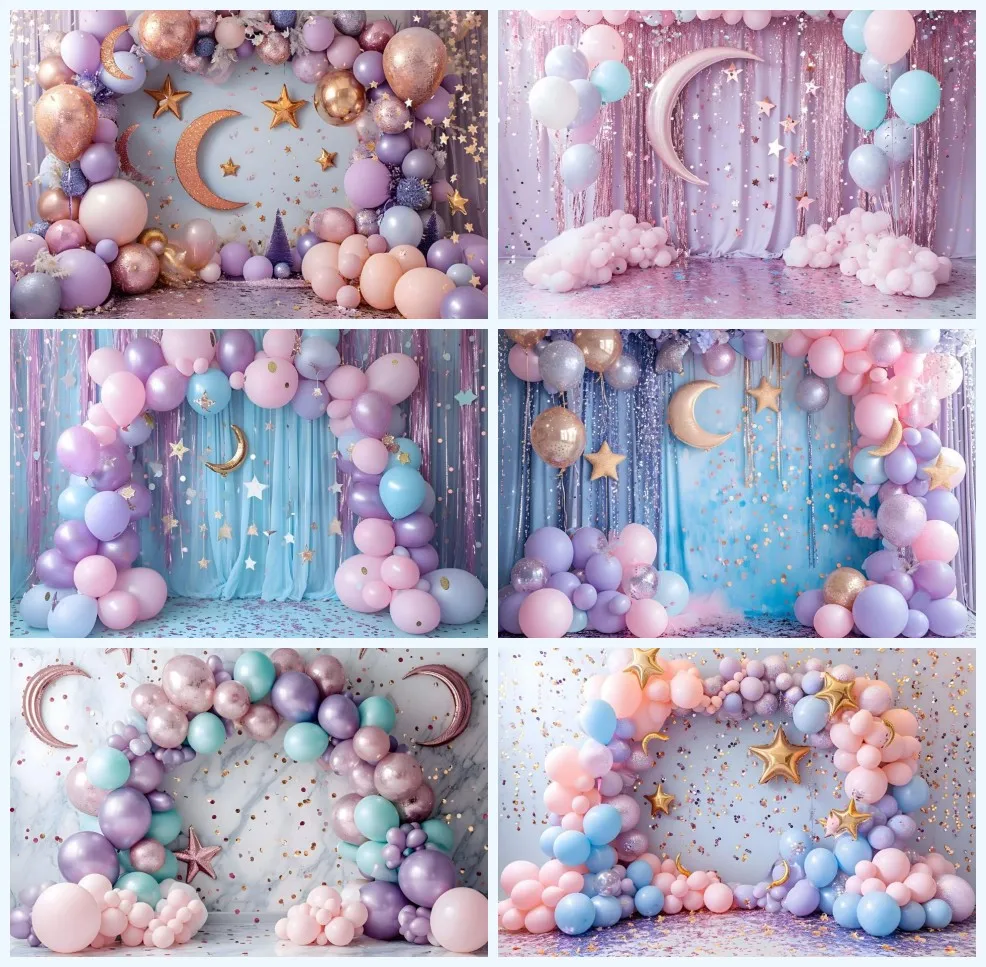 Avezano-Cake-Smash-Backdrops-Lilac-Moon-Balloons-Arch-Girl-Birthday ...