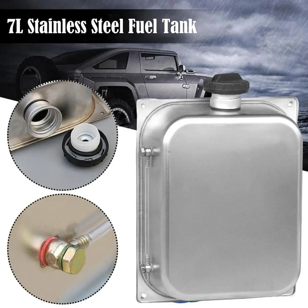 7L-Stainless-Steel-Gasoline-Petrol-Fuel-Tank-Can-Universal-Heater-Car ...