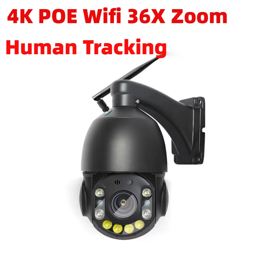 Full-Color-IR-Vision-4K-8MP-Human-Tracking-POE-Wifi-IP-PTZ-Camera-P2P ...