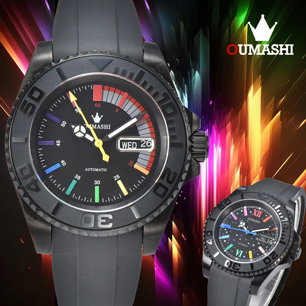 Men-s-40mm-Automatic-NH35A-watch-Steel-Sapphire-transparent-case ...
