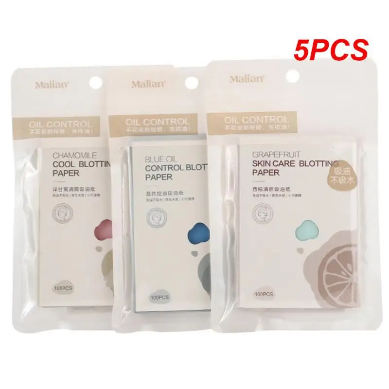 5PCS-Facial-Oil-Blotting-Sheet-Face-Oil-Control-Absorbing-Film-Blotting ...