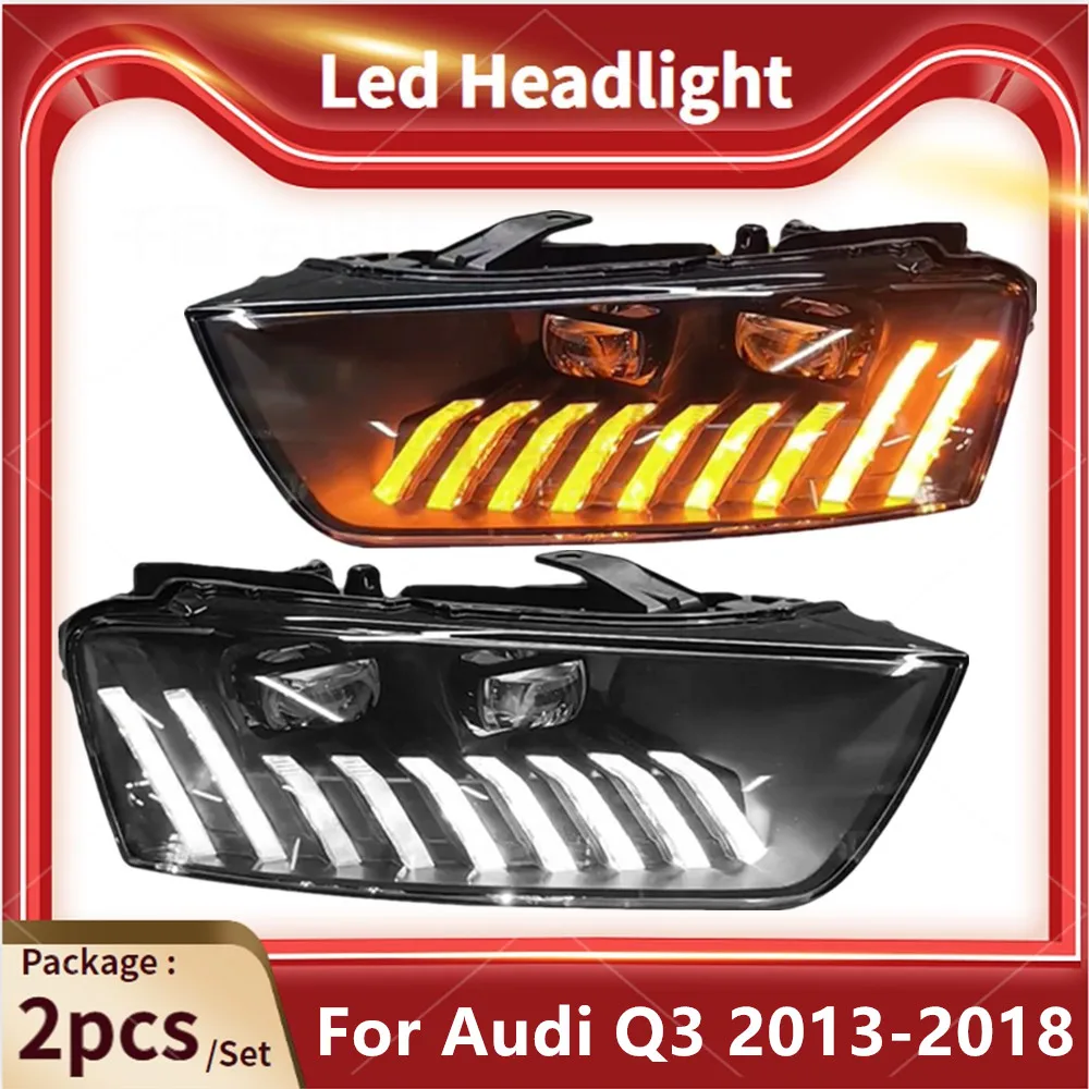 Car-Front-Lights-For-Audi-Q3-LED-Headlight-2013-2018-Q3-DRL-Turn-Signal ...