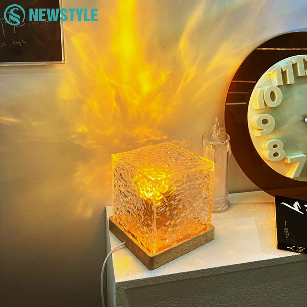 Water-Wave-Lamp-Galaxy-Projector-Light-16-Colors-Dynamic-Rotating ...