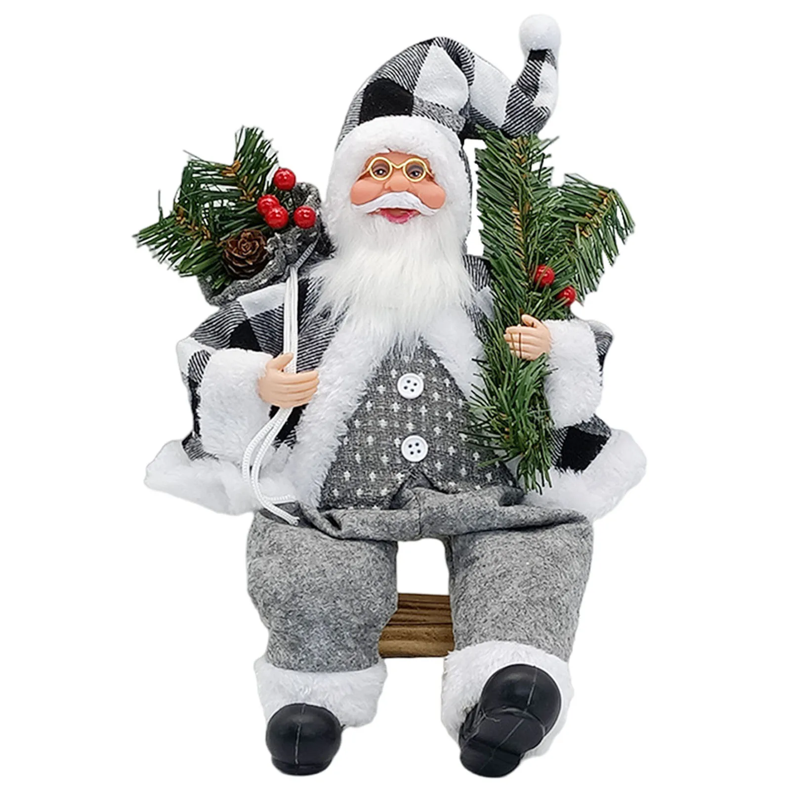 Christmas-Santa-Claus-Stuffed-Toy-Vivid-Appearance-Cute-Doll-Ornaments ...