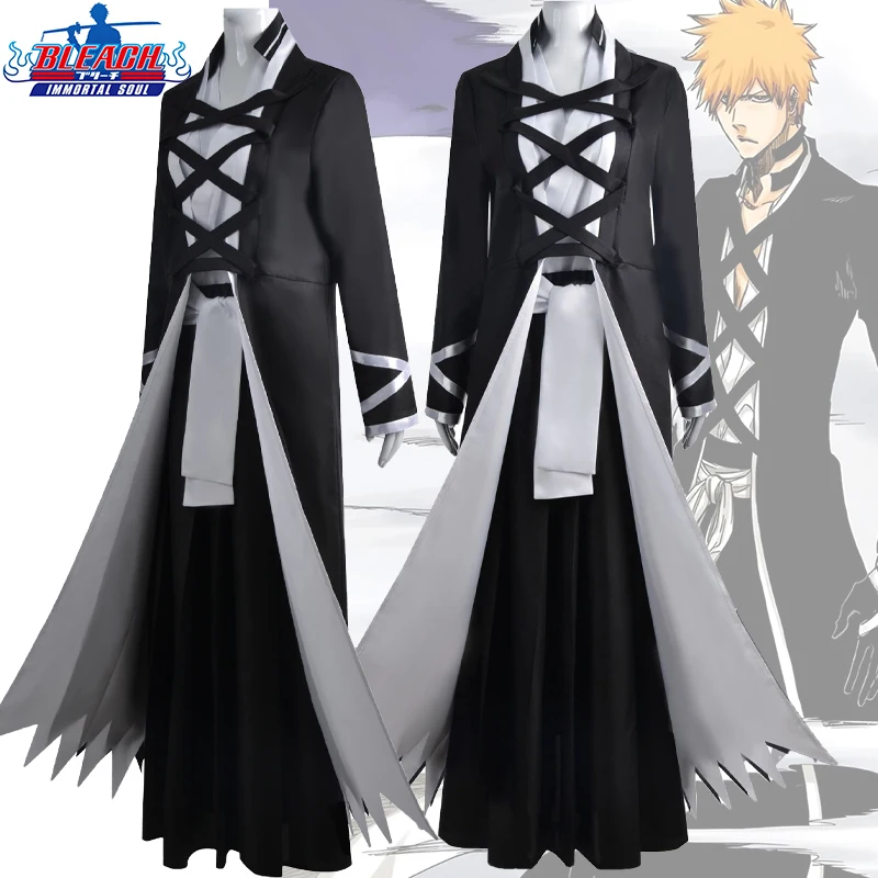 Anime BLEACH Kurosaki Ichigo Cosplay Costume Japanese Manga Cosplay ...