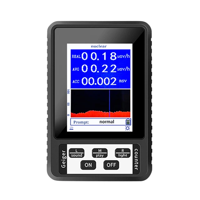 Nuclear Radiation Detector Geiger Counter Beta Gamma X-ray Detecting ...