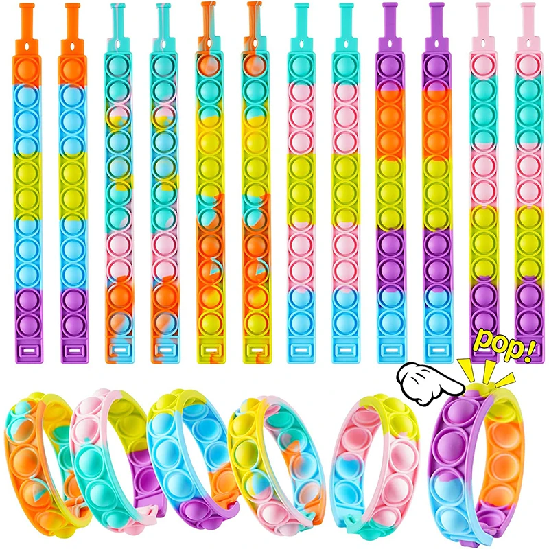 Pop-Bracelet-Fidget-Toy-Wearable-Wristband-Fidget-Bracelets-Push-Poping ...
