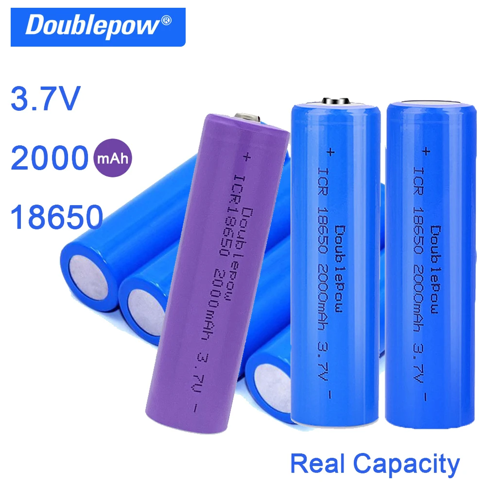 18650-Battery-3-7V-2000mah-ICR-Rechargeable-Lithium-Battery-Li-lon-Li ...