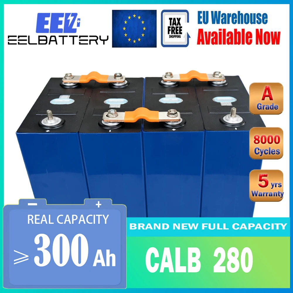 4pcs-CALB-280Ah-3-2v-Lifepo4-Battery-Grade-A-Rechargeable-Lithium-Iron ...